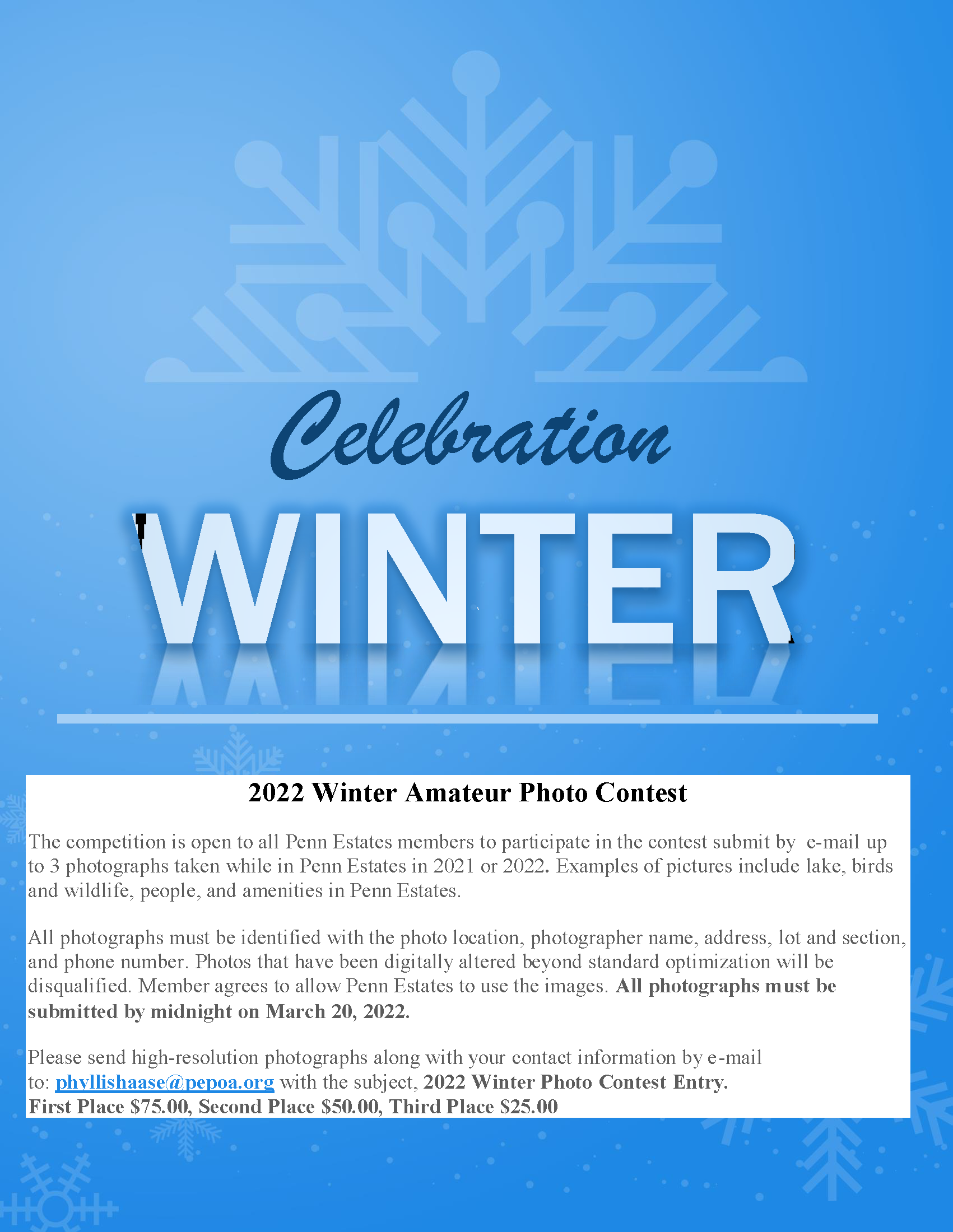 2022 Winter Amateur Photo Contest - PEPOA