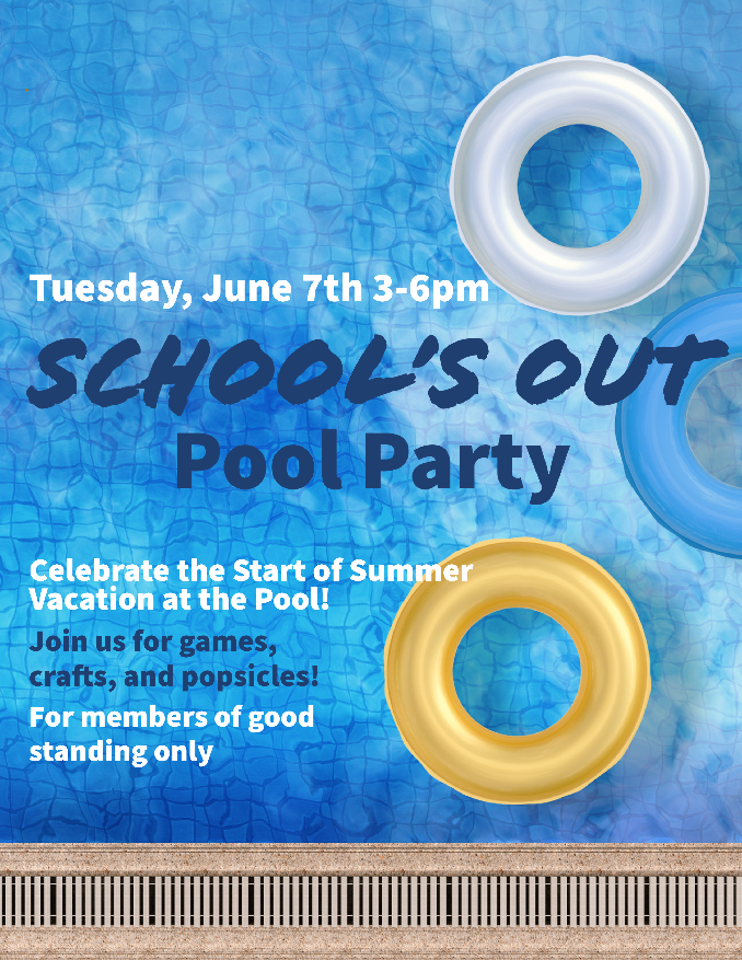 School's Out Pool Party! - PEPOA